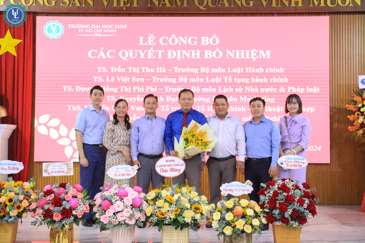 Lễ công bố quyết định bổ nhiệm và bổ nhiệm lại nhân sự các Phòng, Khoa, Trung Tâm